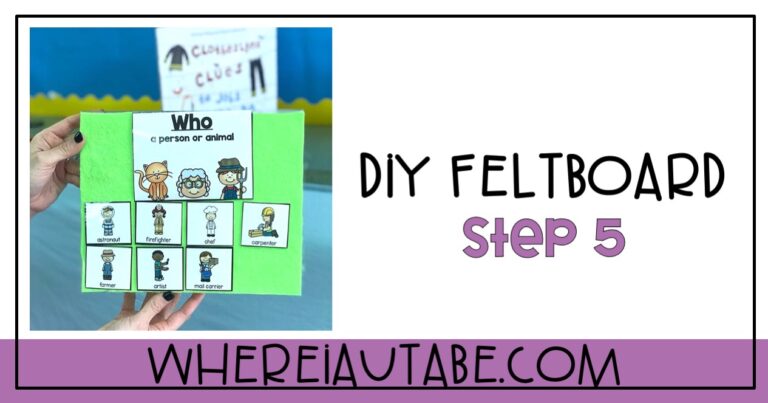 DIY Visual Support Felt-Boards - Where I Aut-a Be