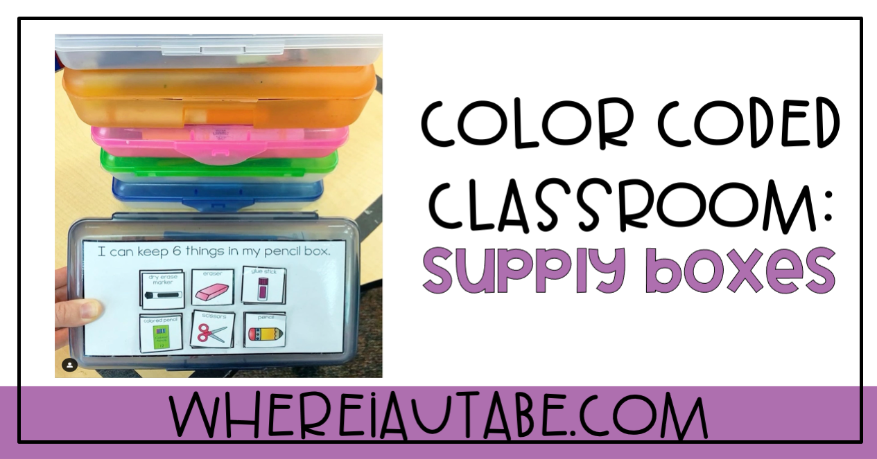 10 Ideas For A Color Coded Classroom - Where I Aut-a Be