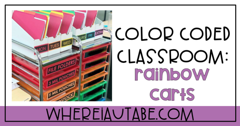 10 Ideas For A Color Coded Classroom - Where I Aut-a Be