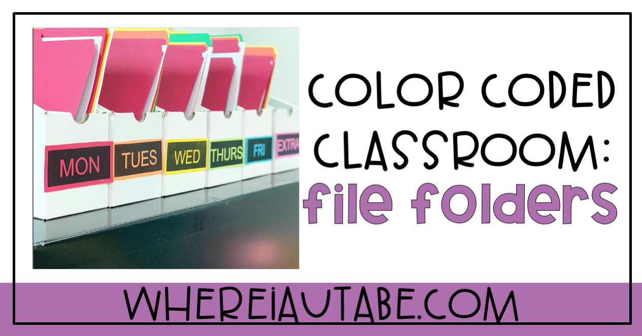 10 Ideas For A Color Coded Classroom - Where I Aut-a Be