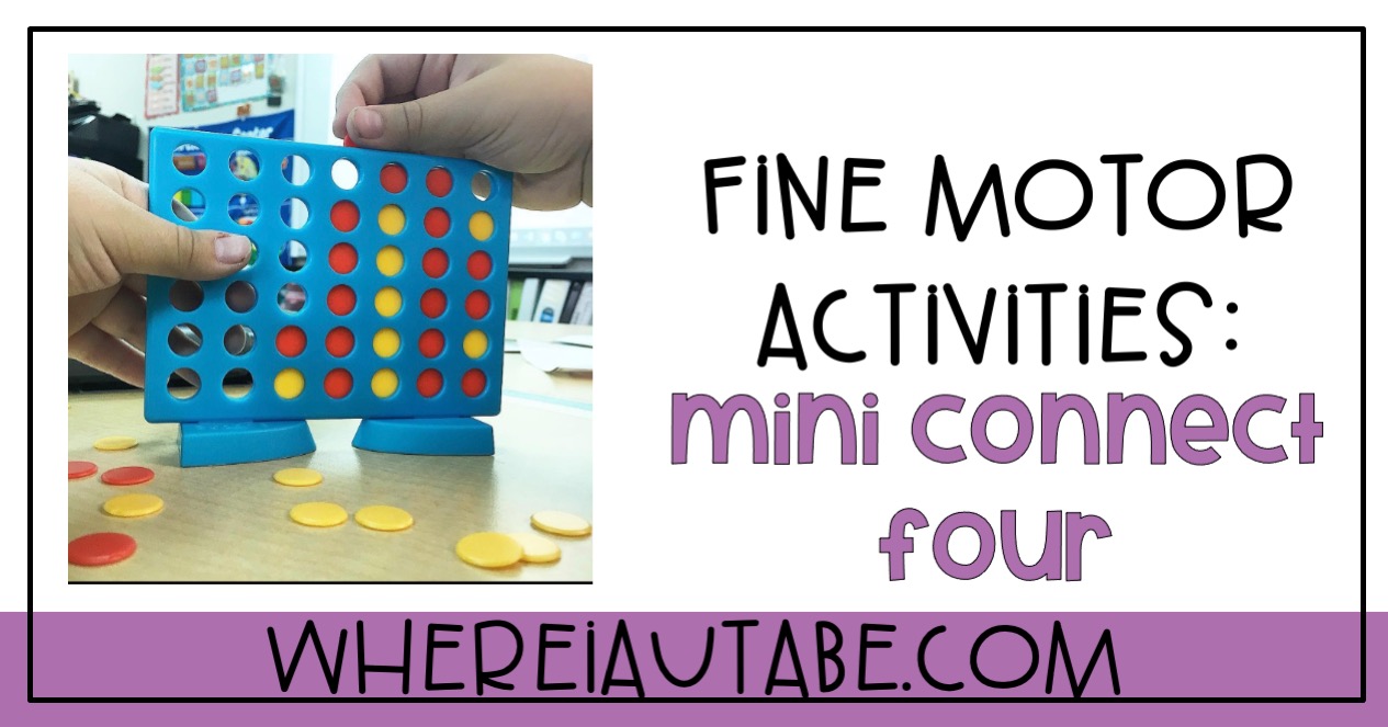 Fine Motor Activities For The Classroom - Where I Aut-a Be